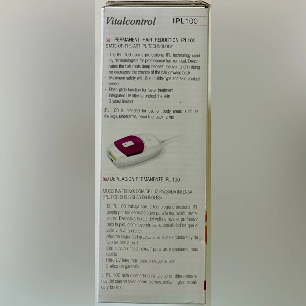Vitalcontrol | Hair | Vitalcontrol Ipl0 Ipl Hair Reduction Device New ...